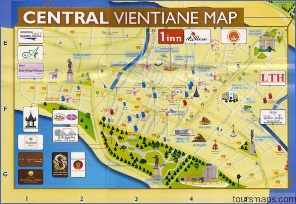 Map of Vientiane Laos - ToursMaps.com