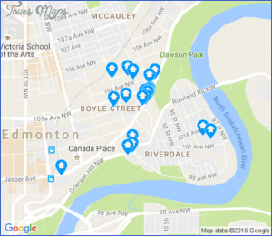 Boyle Edmonton Map - ToursMaps.com