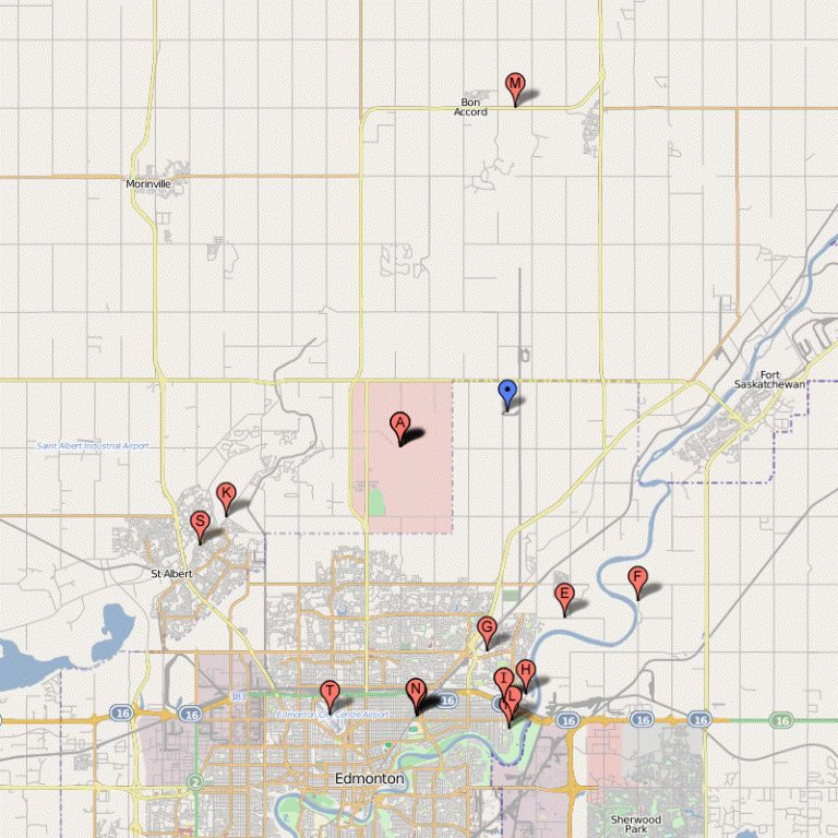 Alberta Central Railway Museum Map Edmonton - ToursMaps.com
