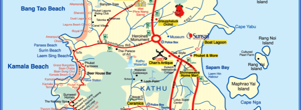 Phuket Map - ToursMaps.com