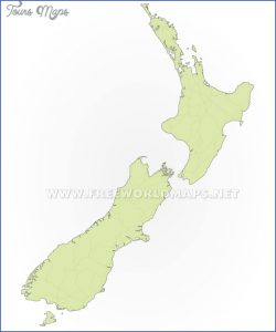 Blank Map Of New Zealand - ToursMaps.com